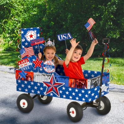 Patriotic Navy & Red Wagon Float Kit - Ultimate Party Super Stores