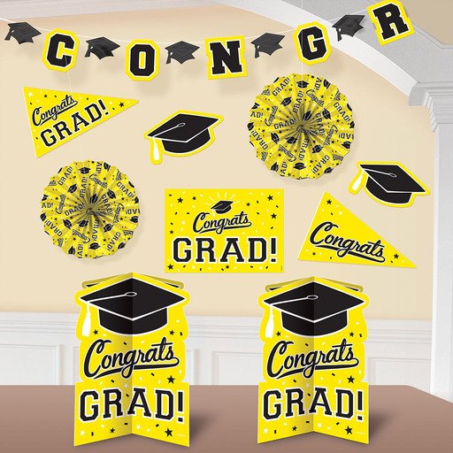 Yellow School Colors Pride Decorating Kit - Ultimate Party Super Stores