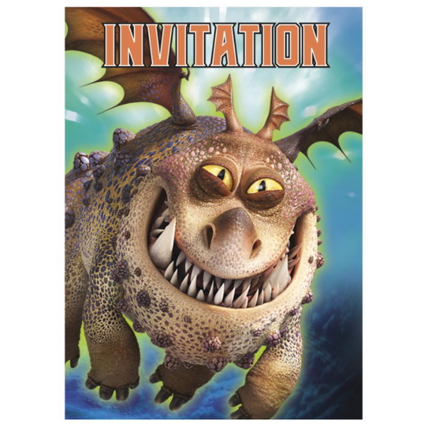 How to Train Your Dragon 3 Invitations 8ct - Ultimate Party Super Stores