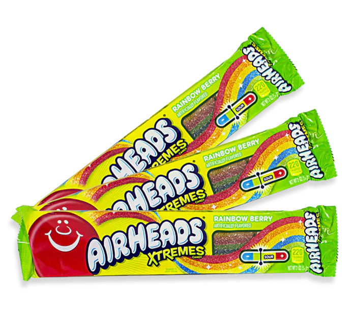 AIRHEADS XTREMES SOUR BELTS - RAINBOW BERRY - Ultimate Party Super Stores