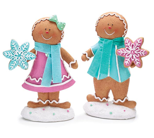 PASTEL GINGERBREAD COUPLE FIGURINE - Ultimate Party Super Stores
