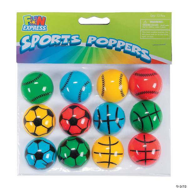 Sports poppers - Ultimate Party Super Stores