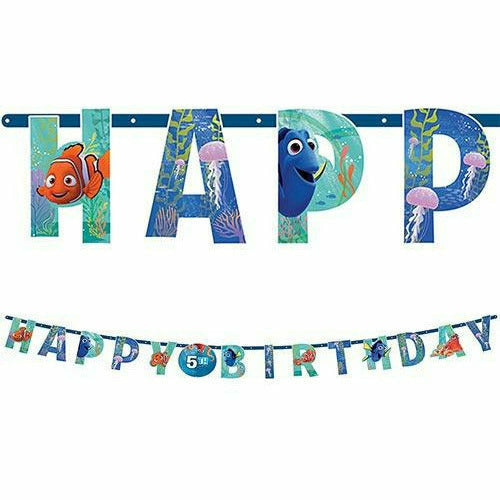 Finding Dory Birthday Banner Kit - Ultimate Party Super Stores