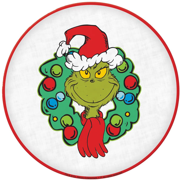 Traditional Grinch Round Platter - Ultimate Party Super Stores