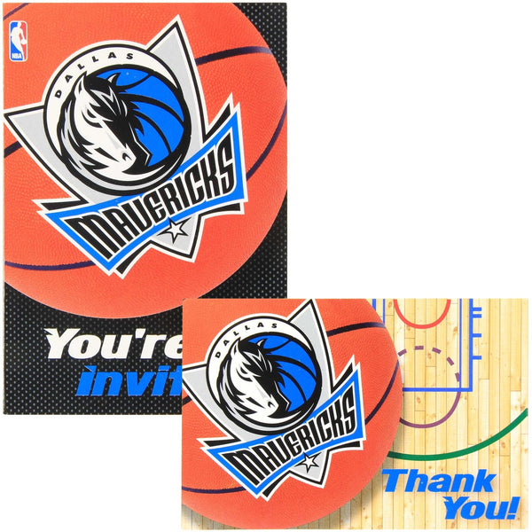 Dallas Mavericks Invitation and Thank You Card Set - Ultimate Party ...