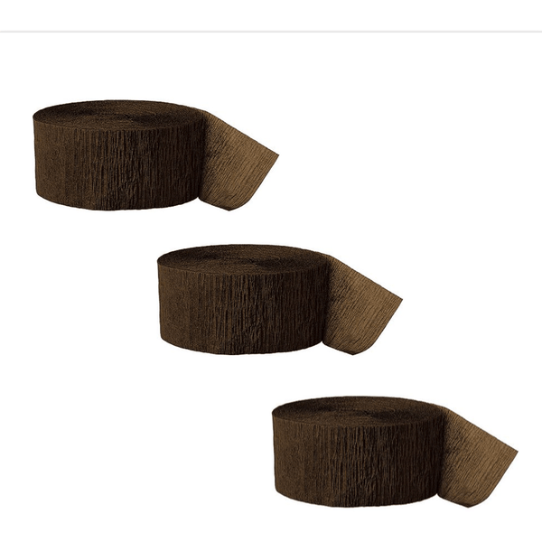 BROWN CREPE STREAMER - Ultimate Party Super Stores